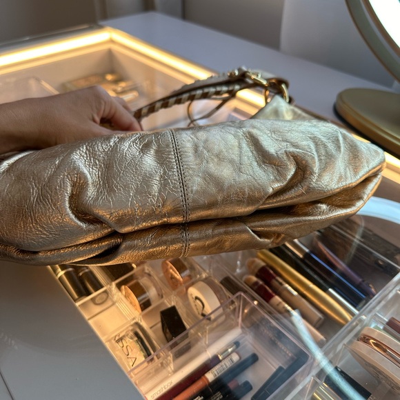 Francesco Biasia | Bags | Francesco Biasia Gold Shoulder Bag | Poshmark